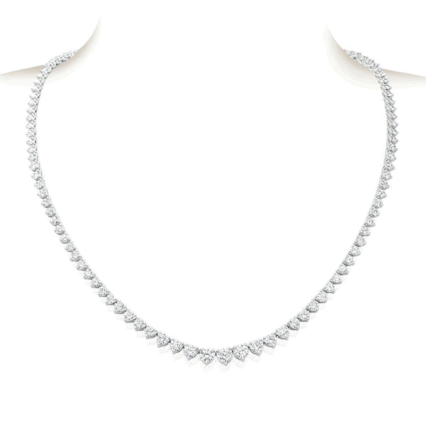 A Link 18K White Gold Diamond Necklace - ANG11502WH-PPJ16