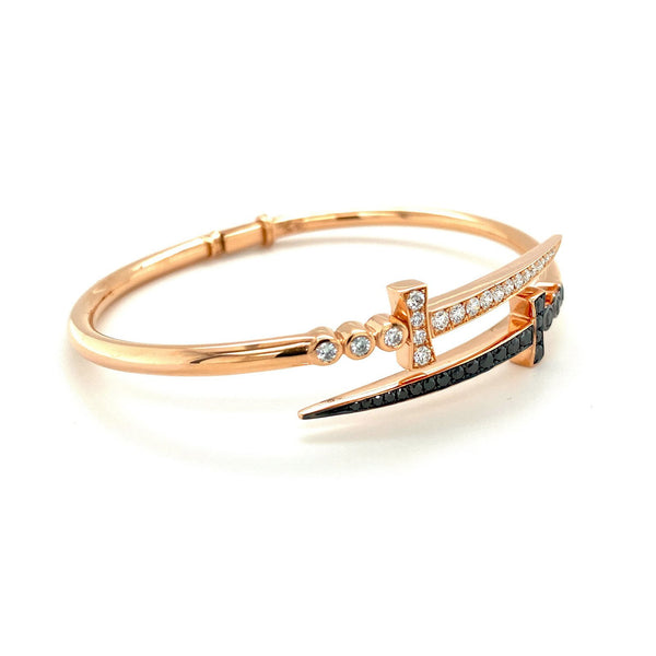 Diamond Double Sword Bangle