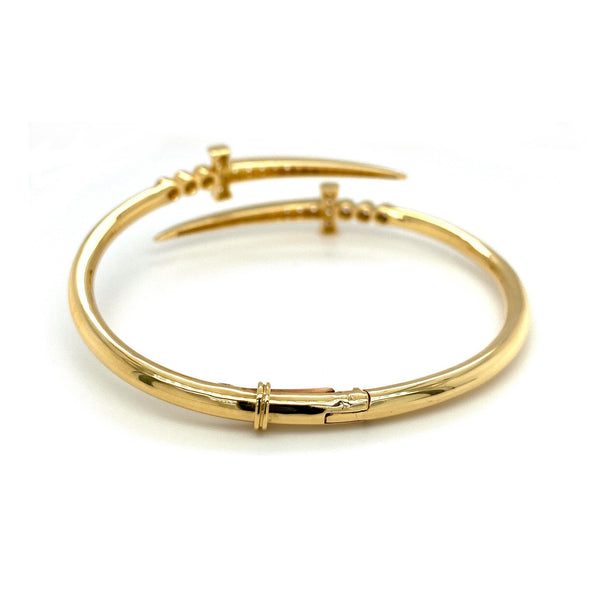 Diamond Double Sword Bangle