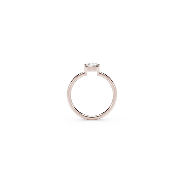 De Beers Forevermark Tribute™ Collection Bezel Diamond Shank Stackable ...