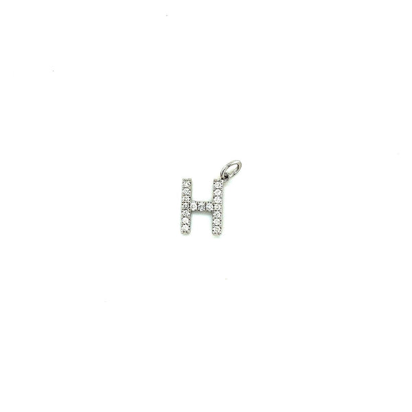 Letter "H" Diamond Pendant