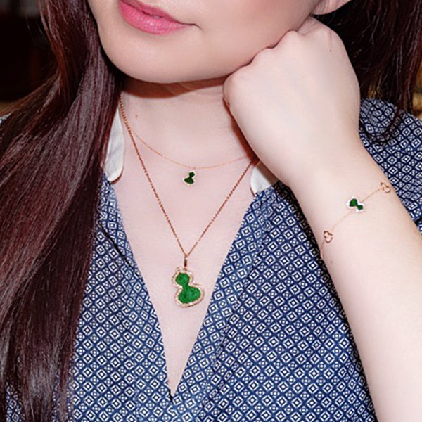 Qeelin Wulu Petite Necklace - WU-NL0006C-RGDGJE