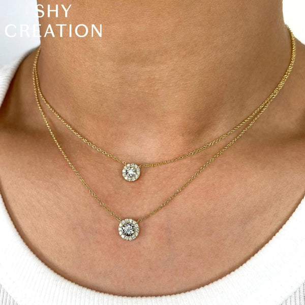 Shy Creation Stella Diamond Necklace - SC55024122