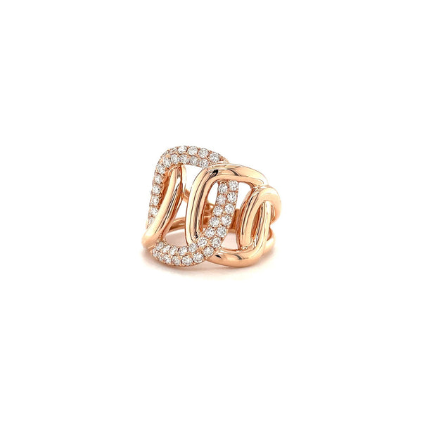 Wide Diamond Link Ring - DRDRA10215